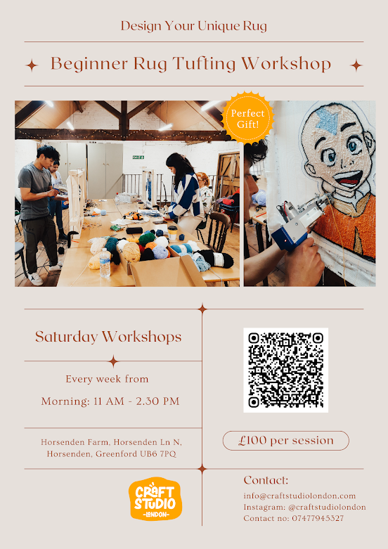 Beginner rug tufting workshop – Friends of Horsenden